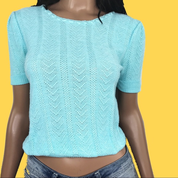 Vintage | Sweaters | Vintage Kate Collins Cropped Sweater | Poshmark